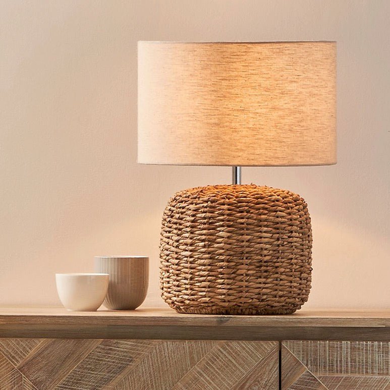 Acer Natural Woven Table Lamp - Small – Duck Barn Interiors