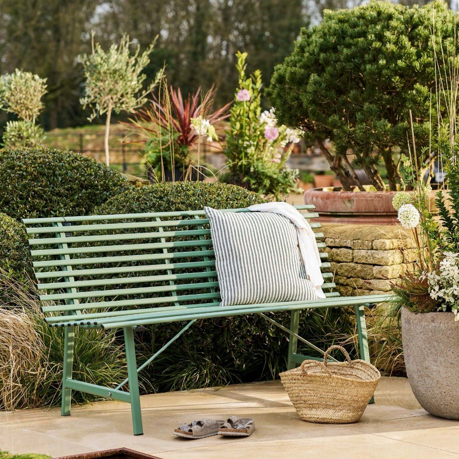 Richmond Bench - Thistle Green – Duck Barn Interiors