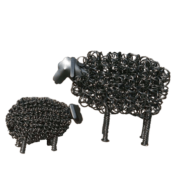 Wiggle Metal Lamb - Black – Duck Barn Interiors