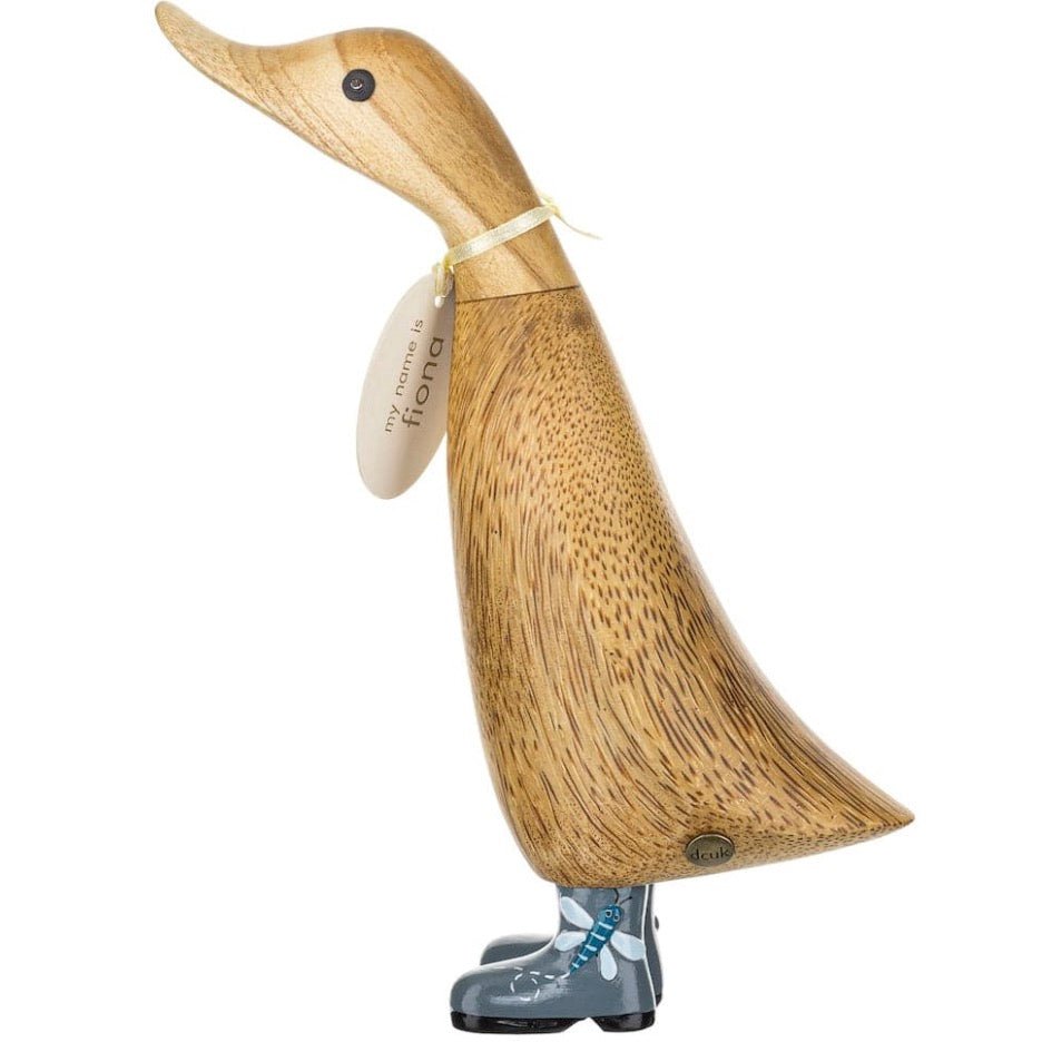 Wooden Duckling in Welly Boots - Dragonfly – Duck Barn Interiors