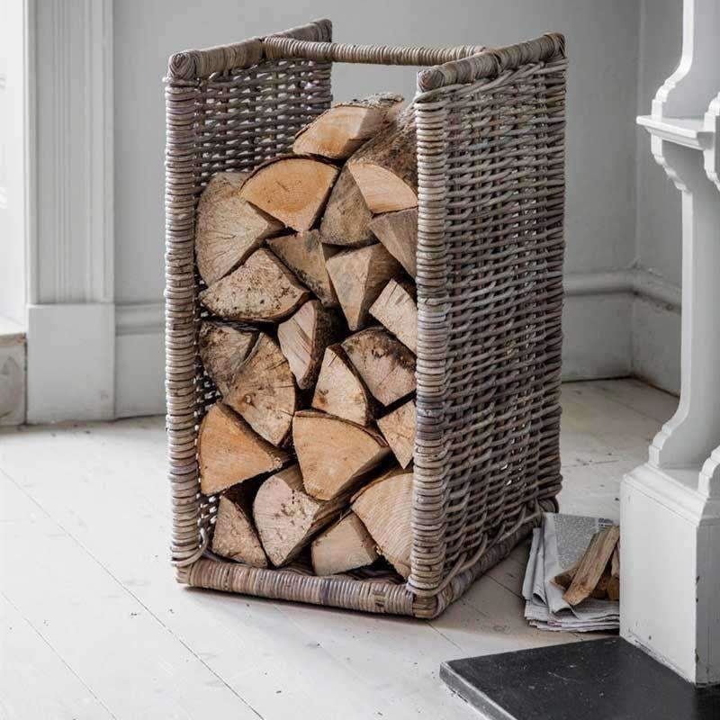 Bembridge Tall Log Basket – Duck Barn Interiors
