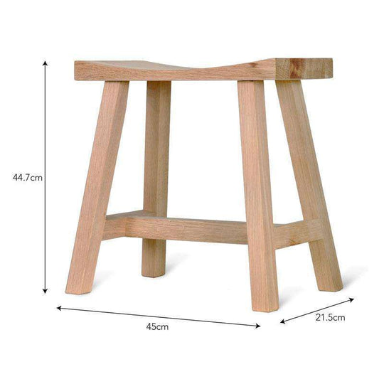 Clockhouse Stool - Raw Oak – Duck Barn Interiors