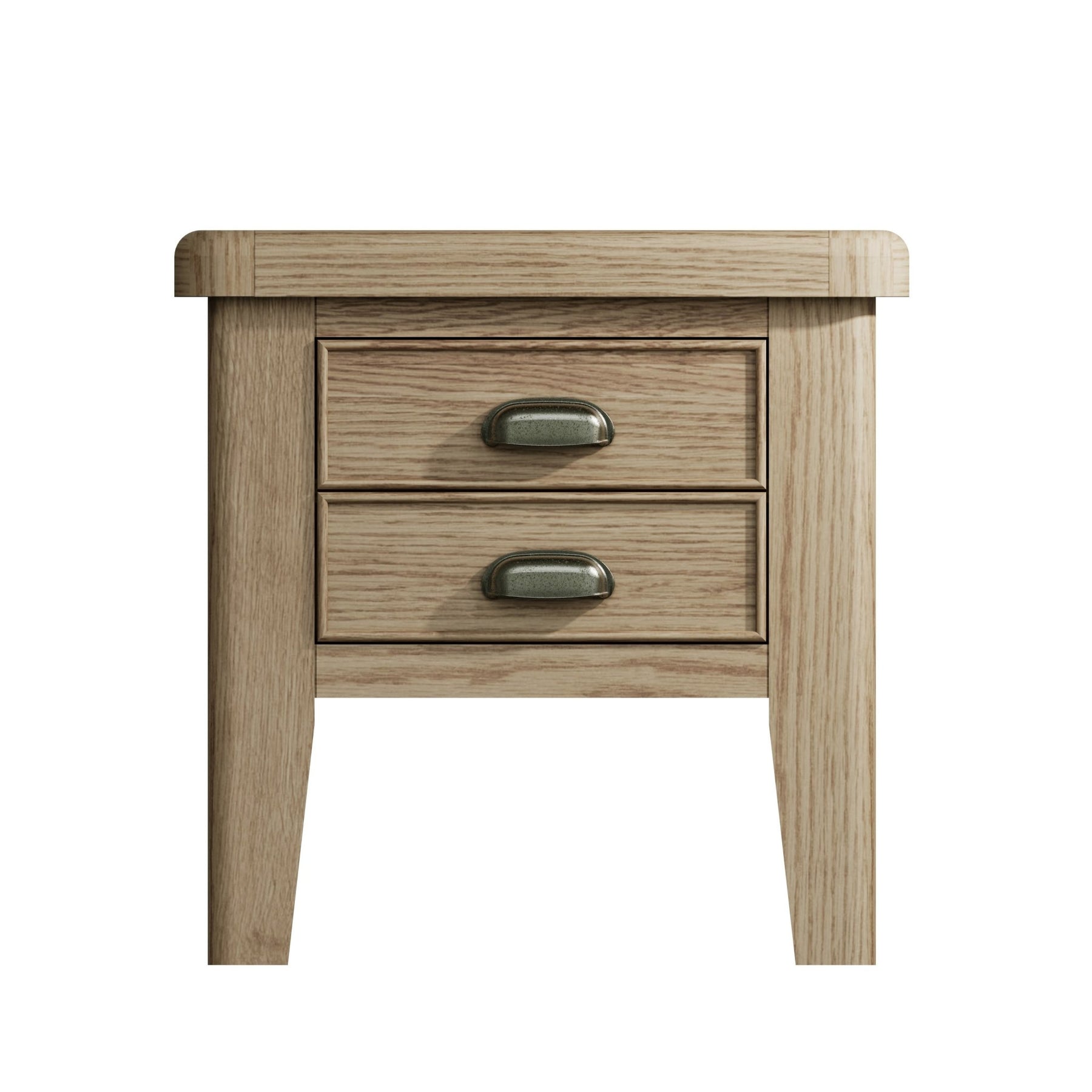 Rusper Oak 2 Drawer Side Table – Duck Barn Interiors