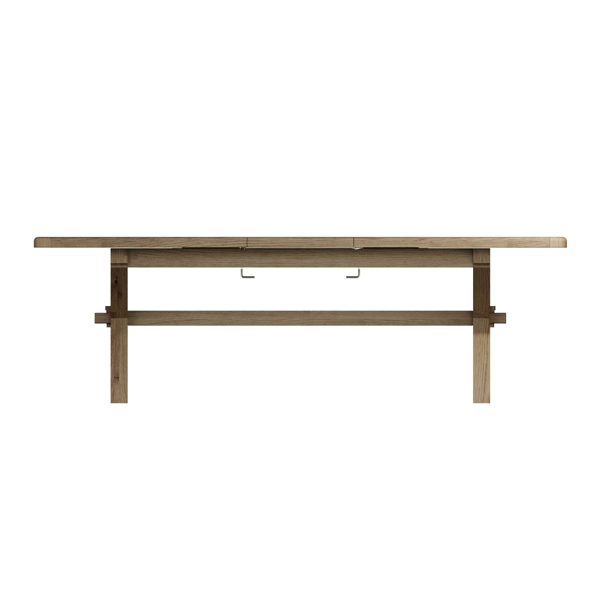 Rusper Oak Cross Leg Extending Dining Table - 2M – Duck Barn Interiors