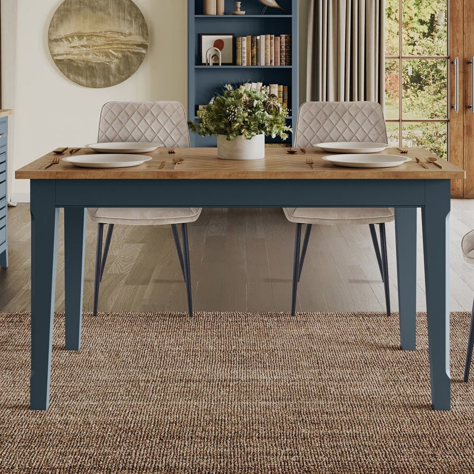 Signature Blue Dining Table – Duck Barn Interiors