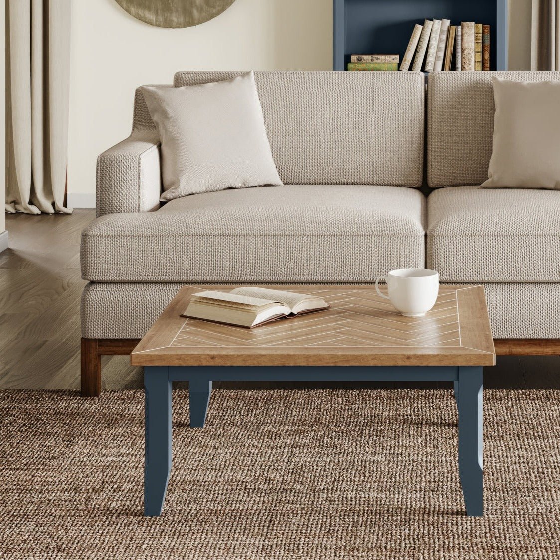 Signature Blue - Square Open Coffee Table – Duck Barn Interiors