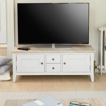 Signature Grey Widescreen TV Cabinet – Duck Barn Interiors