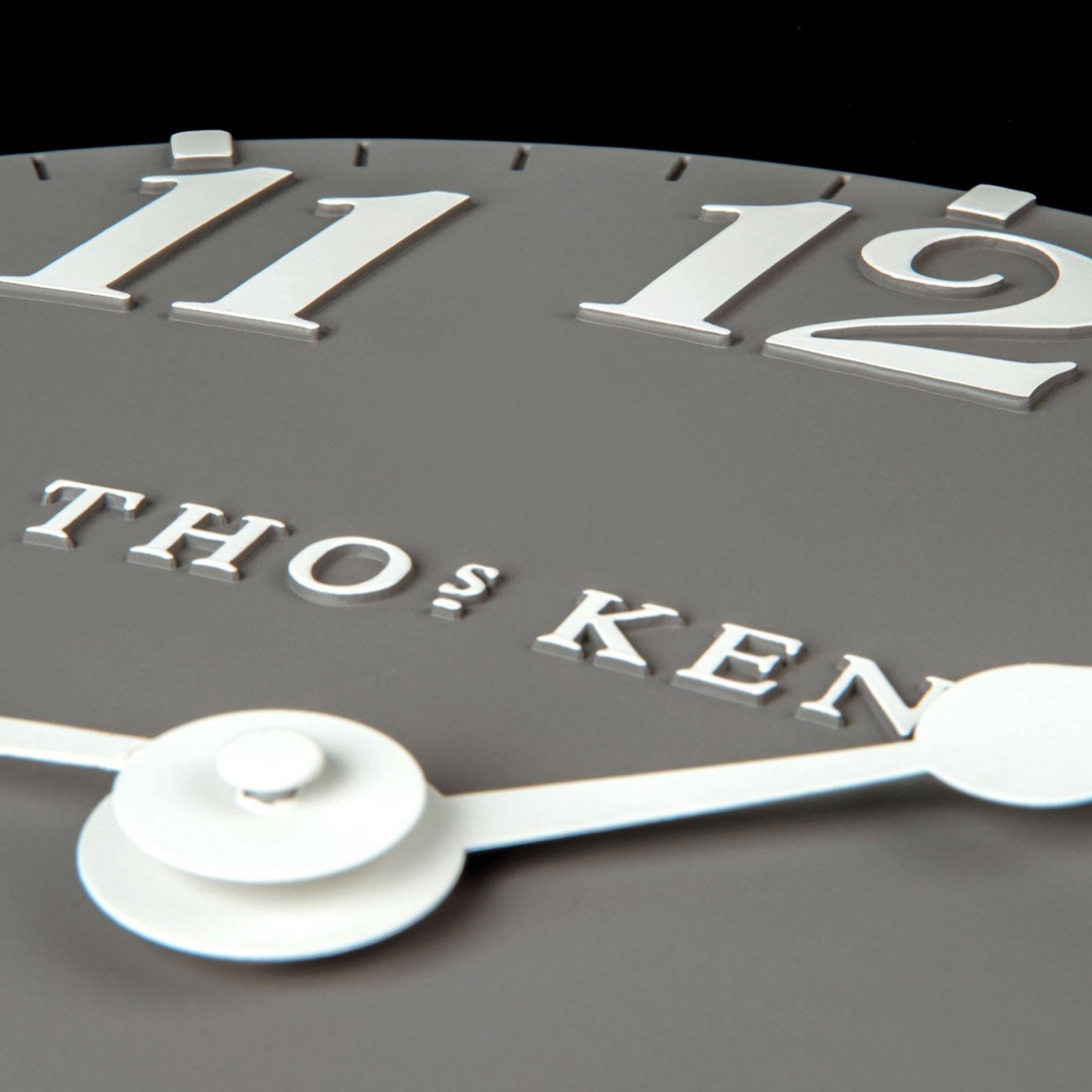 Thomas Kent Arabic Dolphin Grey Wall Clock (50cm/20") – Duck Barn Interiors