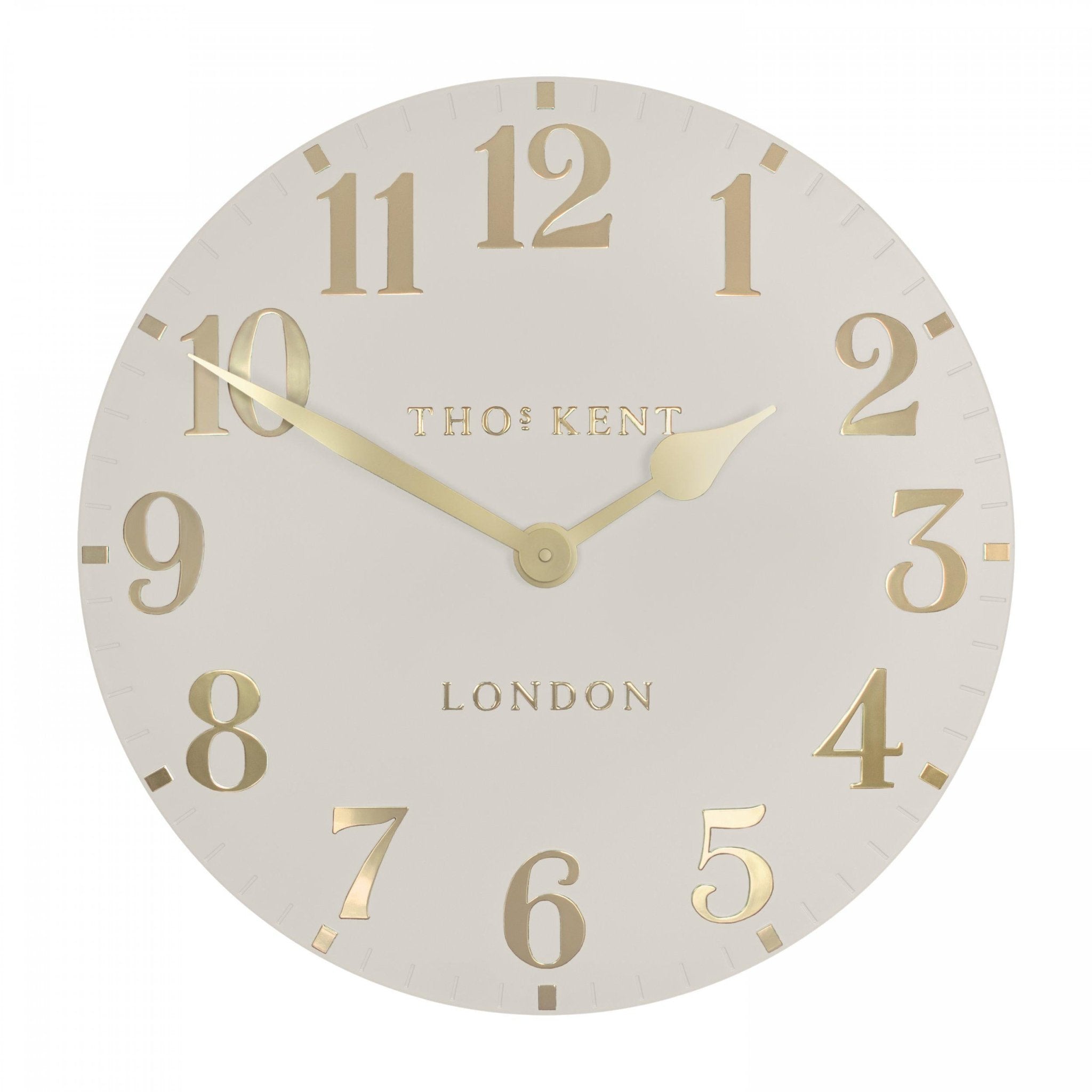 Thomas Kent Arabic Wall Clock - Oatmeal (30cm/12") – Duck Barn Interiors